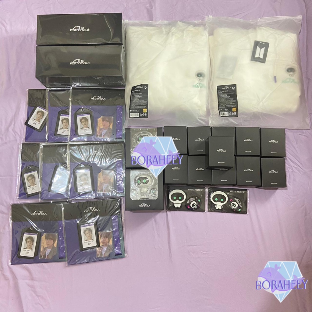 Jual [READY] BTS THE ASTRONAUT MERCH JIN ID CARD HOLDER WOOTTEO KEYRING ...