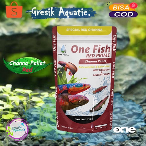Jual One Fish Food Spesial Red Channa - Makanan / Pakan / Pelet Ikan ...