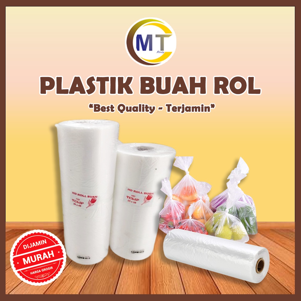 Jual Plastik Buah Roll Plastik Foto Copy an Plastik Buah 25x38 30x45 Plastik Multifungsi ...