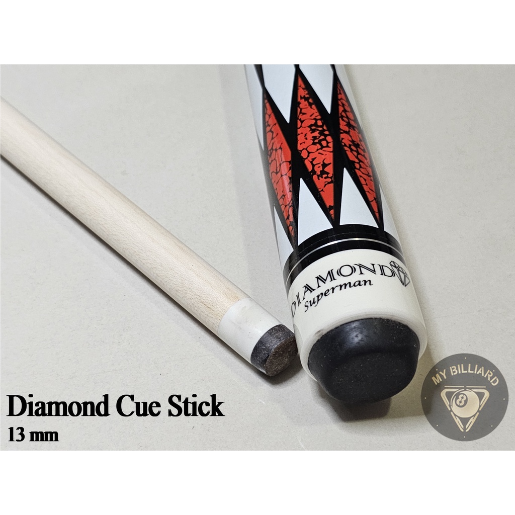 Jual Cue Stick BIlliard Diamond 13mm Maple - Red stik billiar bilyar ...