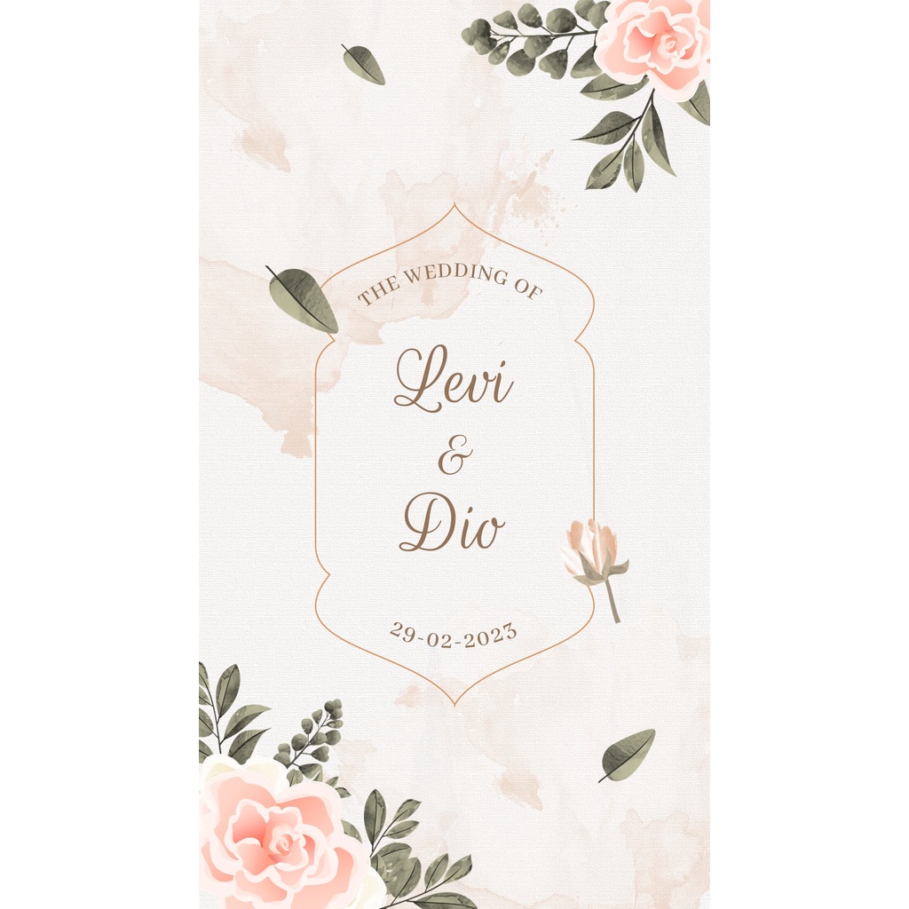 Jual UNDANGAN DIGITAL VIDEO PERNIKAHAN TEMA ISLAMIC FLORAL MURAH DAN ...