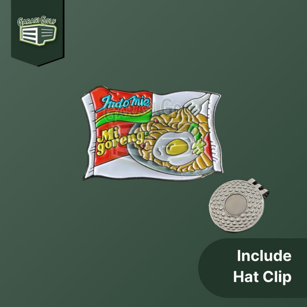 Jual Indomie Golf Ball Marker Magnetic Clip - Enamel Pin Bros Klip Topi ...