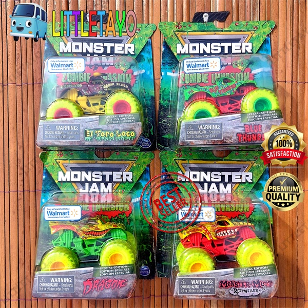 Jual HOTWHEELS MONSTER JAM TRUCK ZOMBIE INVASION EL TORO LOCO MONSTER ...