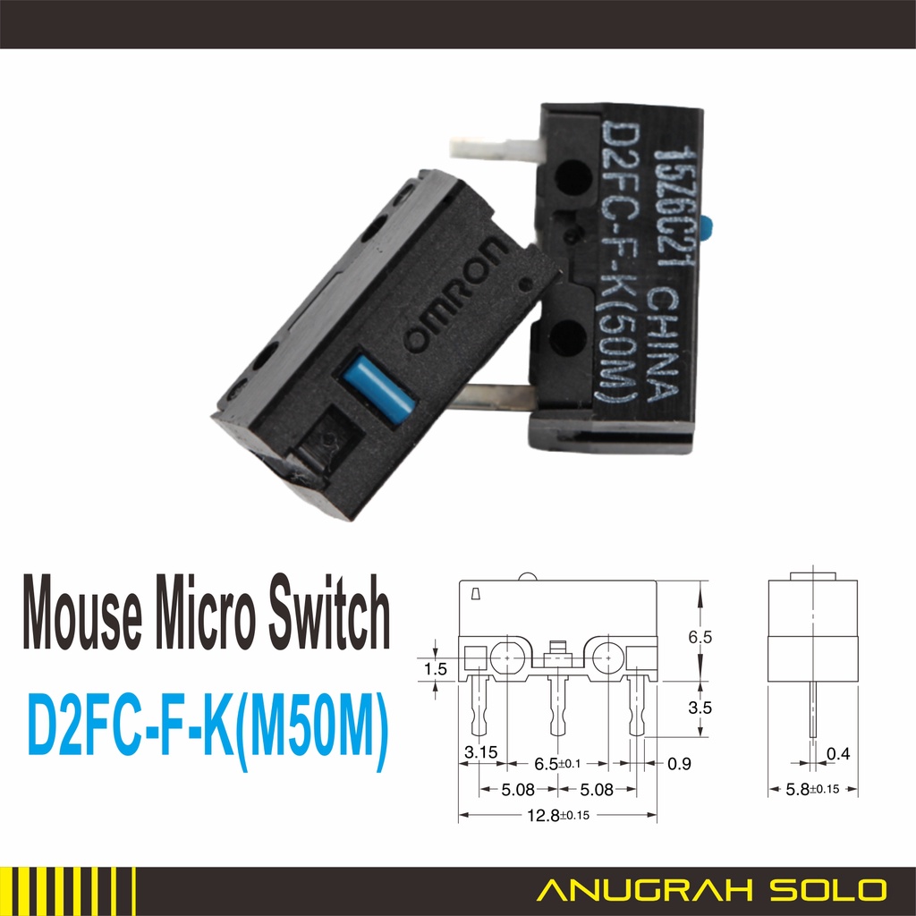 Jual Mouse Micro Switch D2FC-F-K 50M | Shopee Indonesia