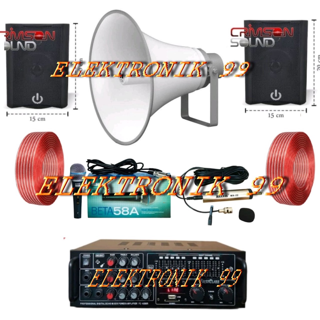 Jual PAKET TOA KOMPLIT SPEAKER OUTDOOR INDOOR PAKET TOA SOUND SYSTEM MASJID | Shopee Indonesia