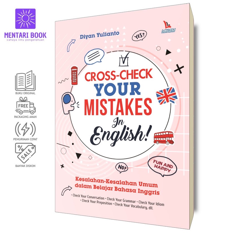 Jual Cross-Check Your Mistakes In English (Kesalahan-kesalahan Umum dalam Belajar Bahasa Inggris ...