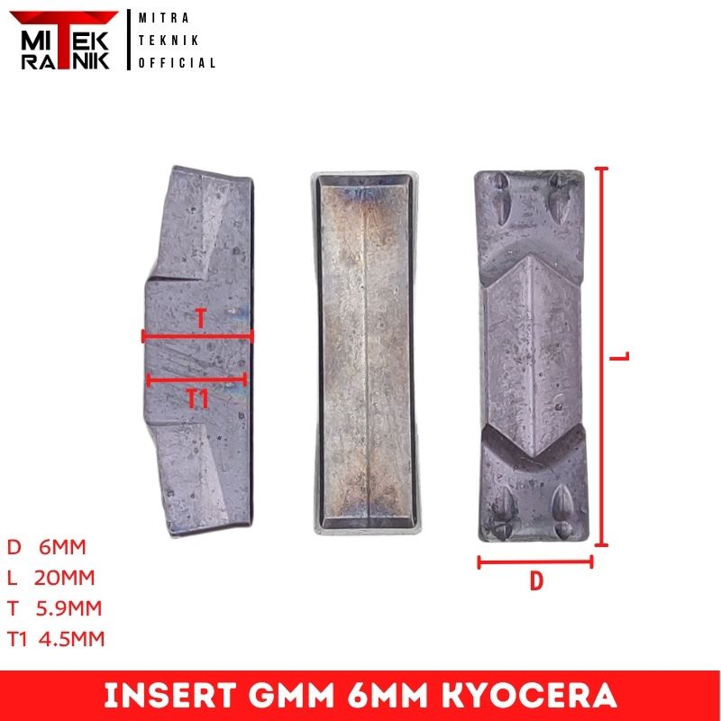 Jual Insert Bubut Potong 6mm GMM Kyocera Untuk Holder Bubut KGMR KGML | Shopee Indonesia
