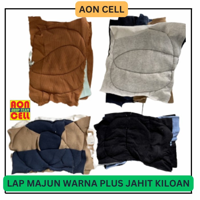 Jual kain lap majun warna jahitan lap katun perca kiloan tebal menyerap ...