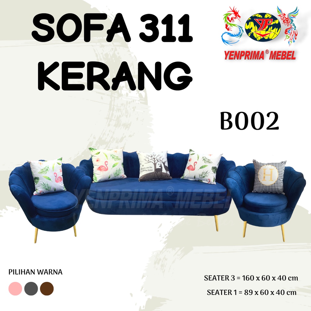 Jual SOFA 311 KERANG/SOFA MINIMALIS/SOFA PROMO/SOFA MODERN/SOFA BLUDRU ...