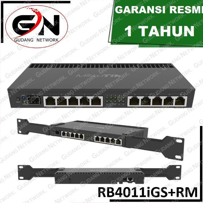 Jual JUAL Mikrotik Router indoor RB4011iGS+RM / RB4011 / mikrotik ...