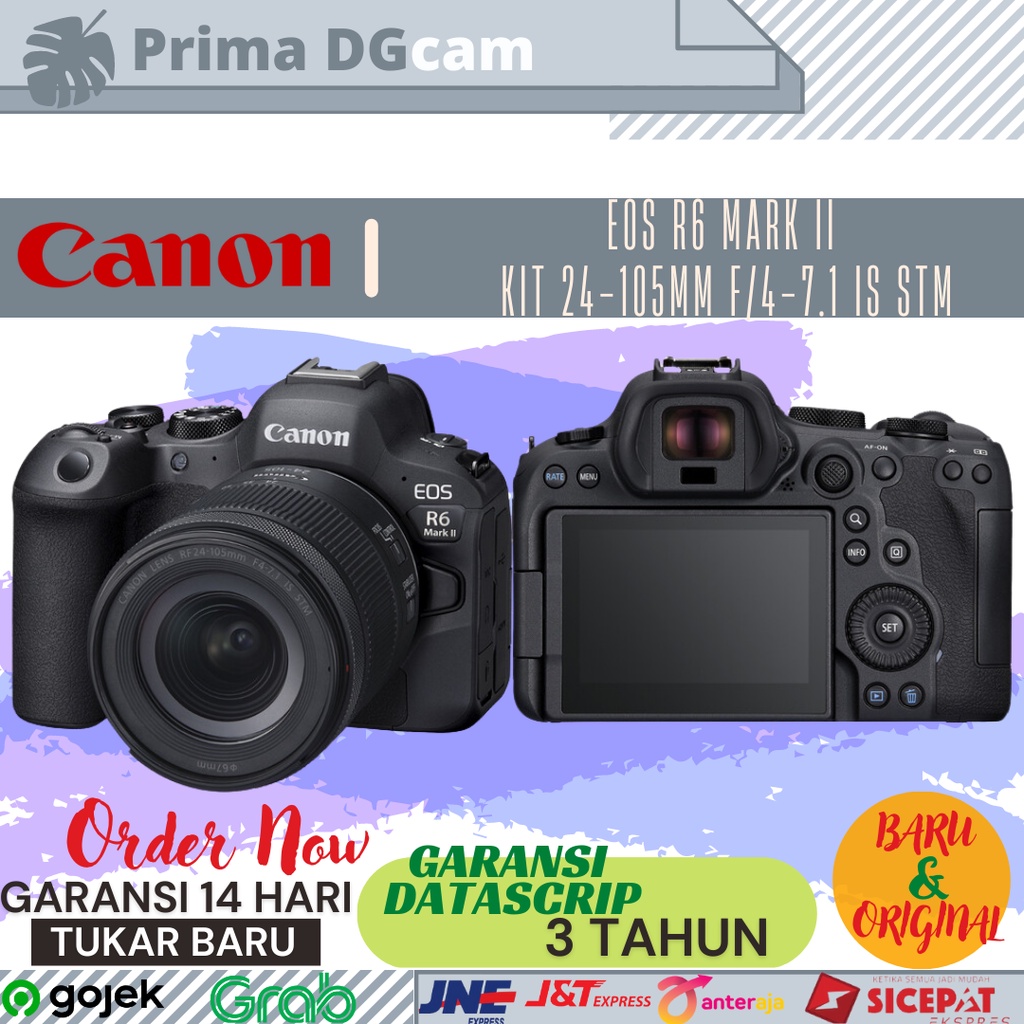 Jual Canon EOS R6 Mark II Kit 24-105mm f4-7.1 IS STM Mirrorless Camera ...