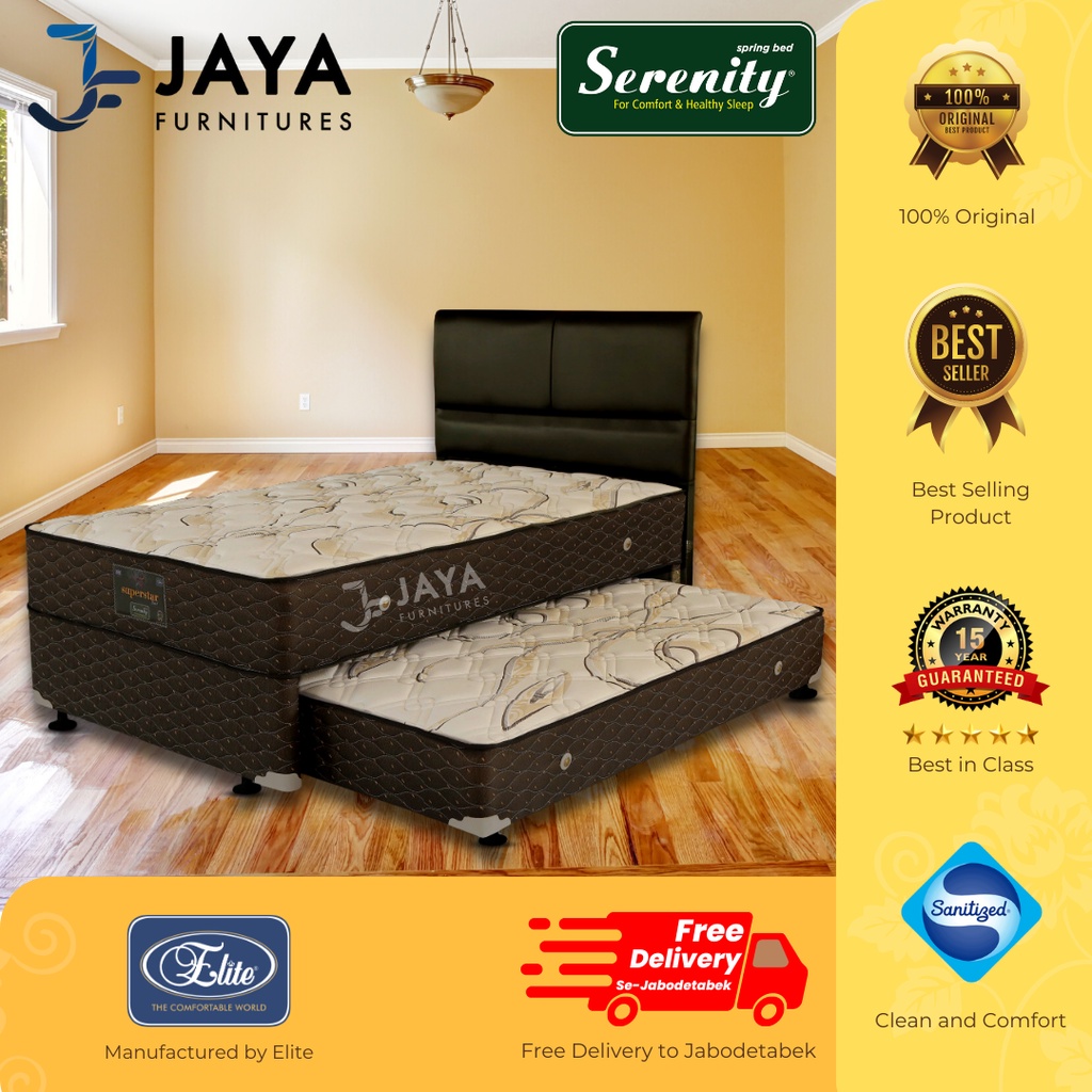 Jual SPRINGBED ELITE SERENITY 2 IN 1 SUPERSTAR | Shopee Indonesia