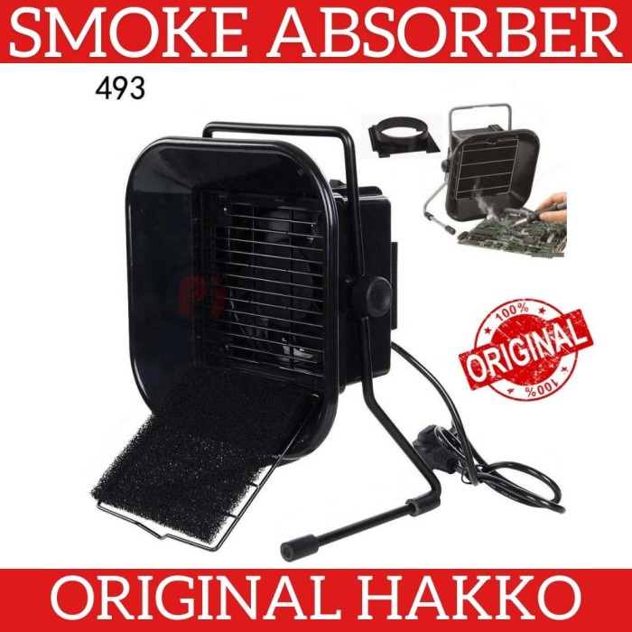 Jual ORIGINAL HAKKO 493 Smoke Absorber Untuk Penghisap Asap Solder | Shopee Indonesia