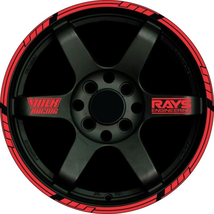 Jual stiker list velg mobil wheel car sticker volk racing rays ...