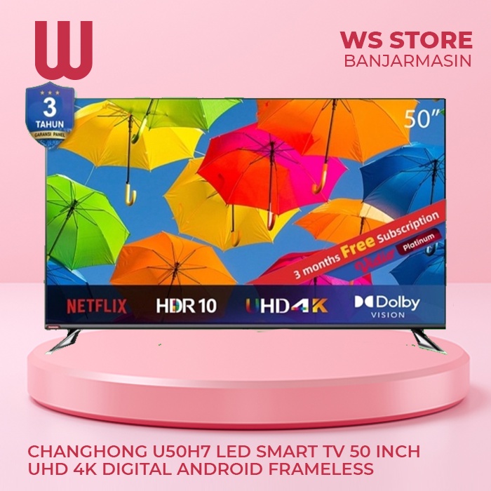 Jual CHANGHONG U50H7 LED SMART TV 50 INCH UHD 4K DIGITAL ANDROID ...