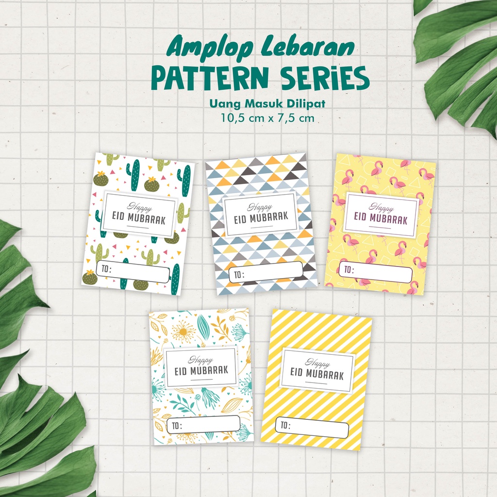 Jual Amplop Lebaran Pattern Series Isi 10 - Muat uang dilipat 2 - KECIL ...
