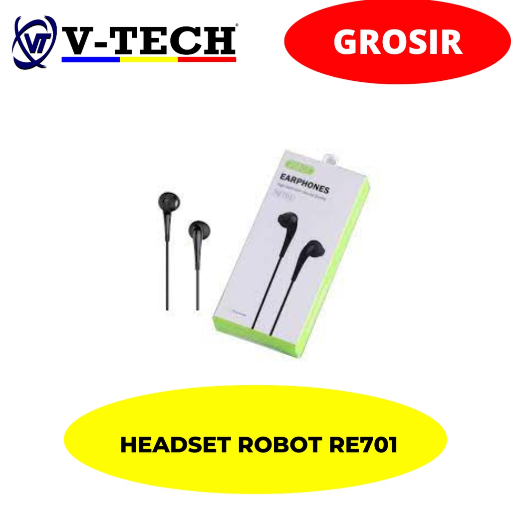 Jual HEADSET KABEL ROBOT RE701 | Shopee Indonesia
