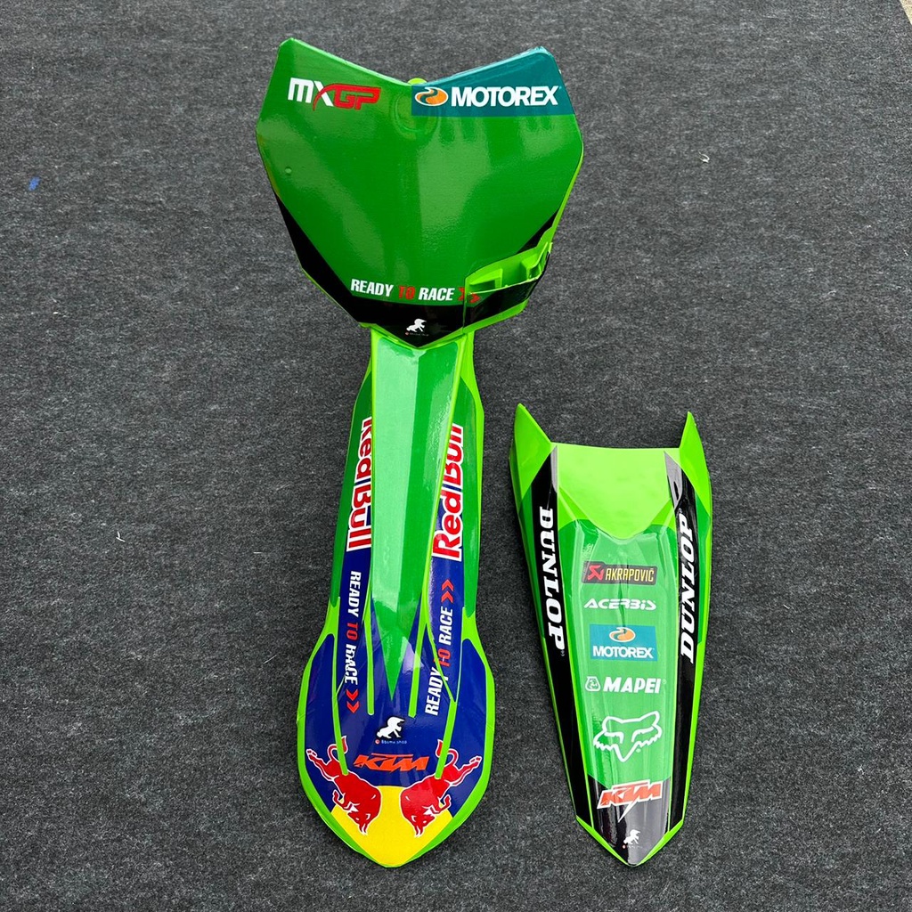 Jual Spakbor Depan Belakang Dan Papan Nomor KTM 250 SIXDAY Dan Striping | Shopee Indonesia