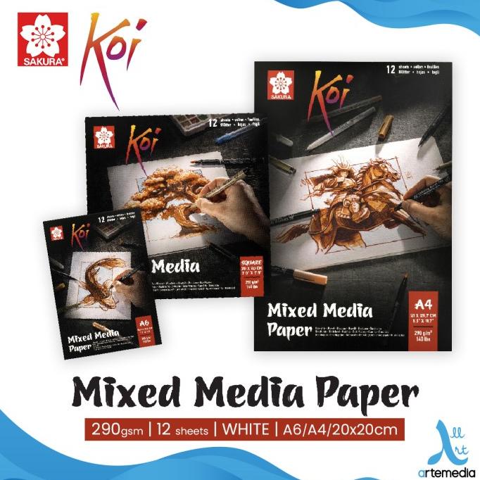 Jual Kertas Gambar Sakura Koi Mixed Media Paper Pad Kertas Media ...