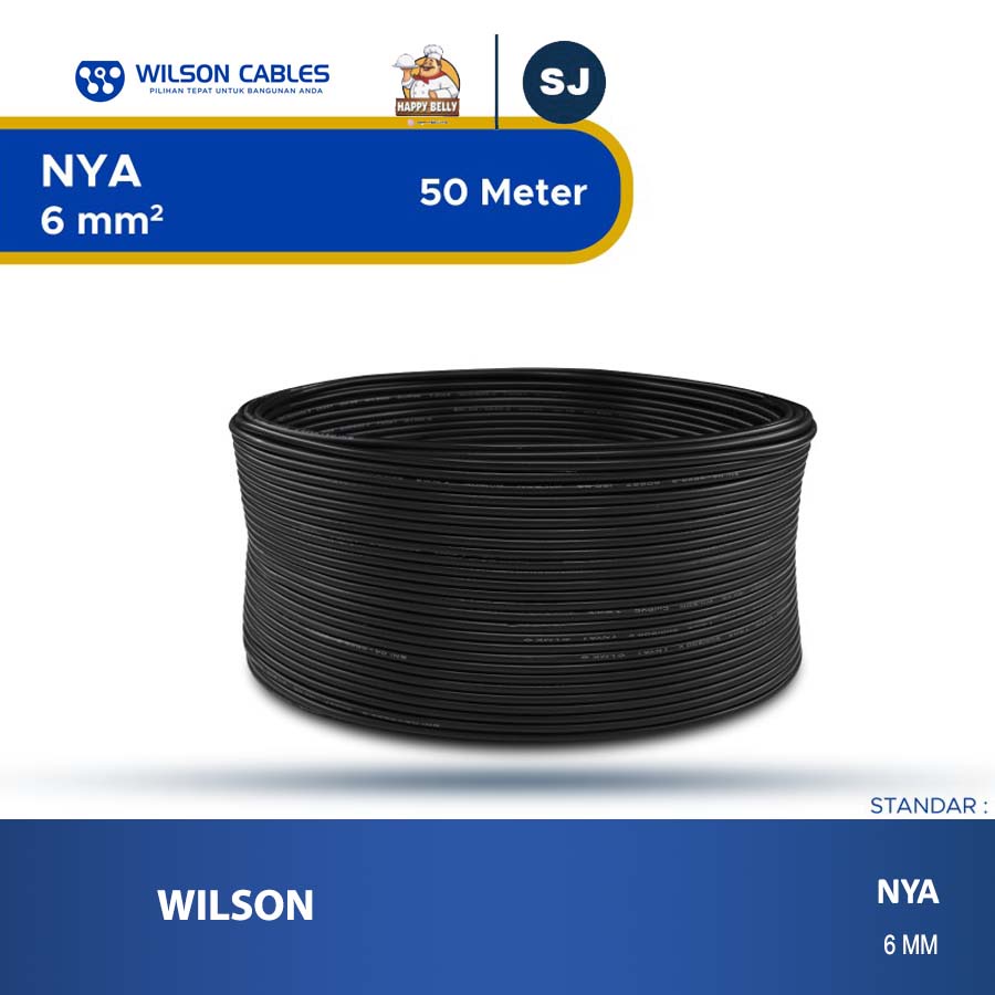 Jual Wilson Cables - Kabel Listrik Tembaga / NYA 6 mm2 / 50 meter ...
