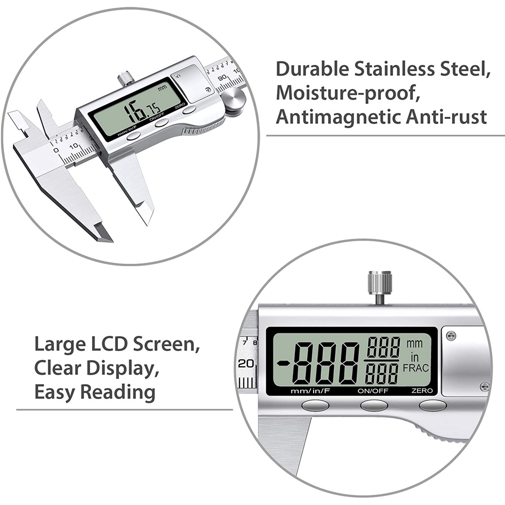 Jual Jangka Sorong Stainless Steel Digital Display LCD - Micrometer - Caliper - Sigmat Digital ...