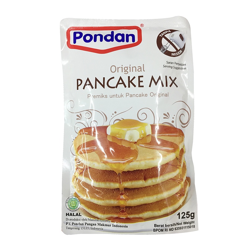 Jual PONDAN Original Pancake Mix 125g | Shopee Indonesia