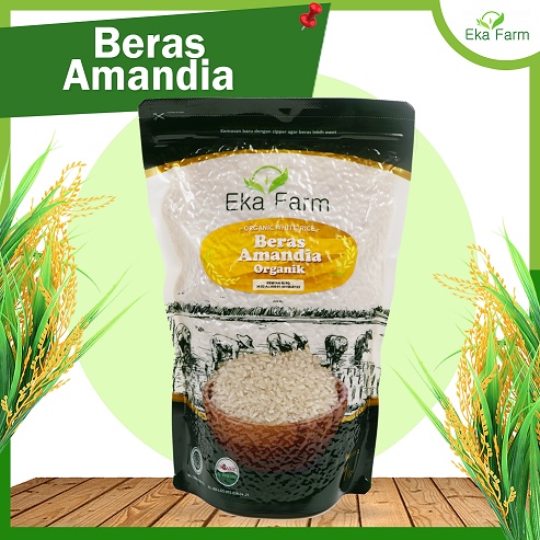 Jual Beras AMANDIA / Diabetes Diaberice Organik EKA FARM Kemasan Vakum ...