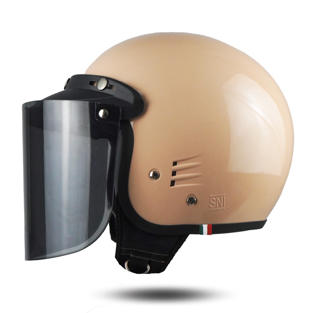 Jual Helm Polos Retro Bogo Dewasa Pria Wanita SNI kekinian Terbaru ...