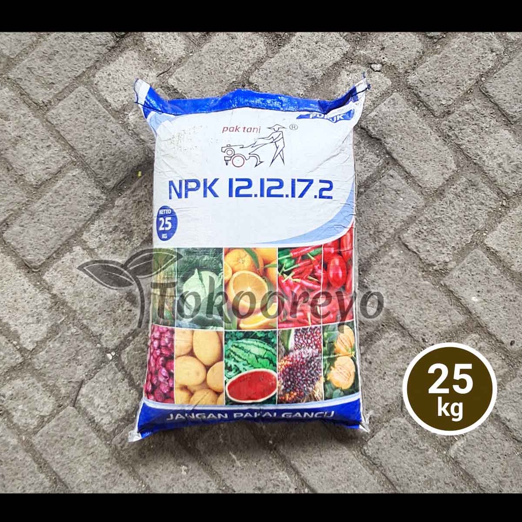 Jual PUPUK PAK TANI NPK 12 12 17 2 ISI 25 KG KP VIA GOSEND GRAB | Shopee Indonesia