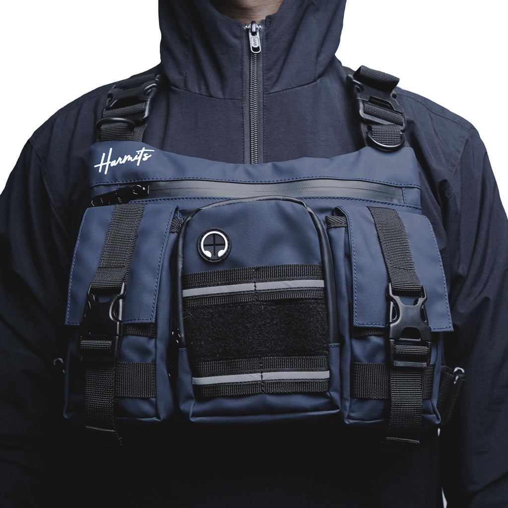 Jual Harmits Project - Chest bag MORAXUS Navy Waterproof Tas Dada Pria ...