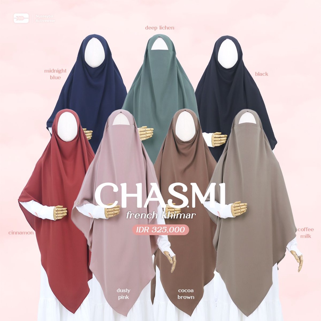 Jual Nusseyba Chasmi French Khimar Syar'i Bahan Mazen Anti UV by Sultan ...