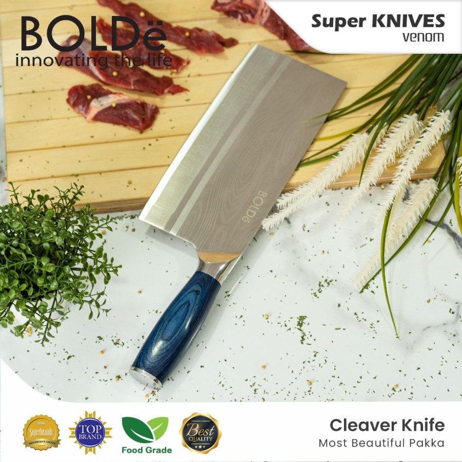 Jual BOLDe Pisau Daging / Cleaver Super Knives Venom - Pisau Daging ...