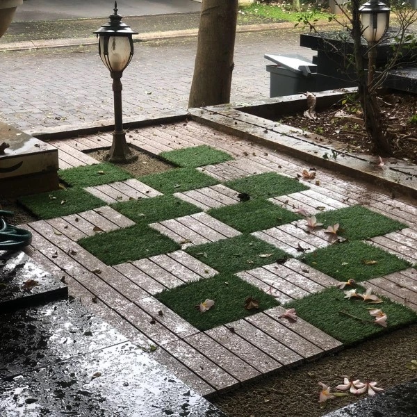 Jual LANTAI KAYU DECK TILE WPC SELGRID GRASS TILE | TILE TEAK | TILE ...