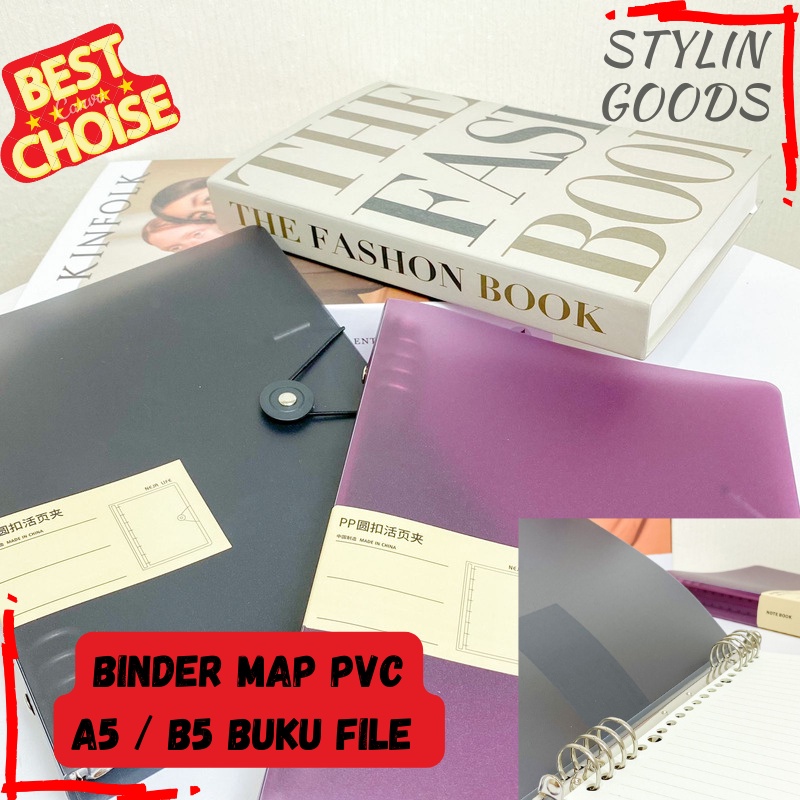 Jual BUKU BINDER PVC / BUKU FILE SPIRAL / BUKU DOKUMEN UKURAN A5 / B5 ...