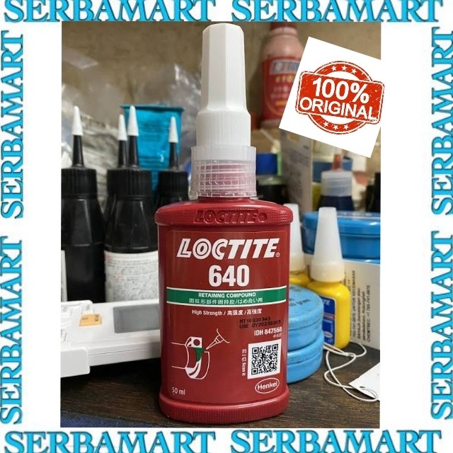 Jual LEM LOCTITE 640 50ML ORIGINAL - LOCTITE 640 RETAINING COMPOUND 50 ...