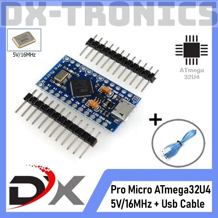 Jual Pro Micro ATMega32U4 5V 16MHz Promicro + USB Cable | Shopee Indonesia Jual Pro Micro ATMega32U4 5V 16MHz Promicro + USB Cable | Shopee Indonesia