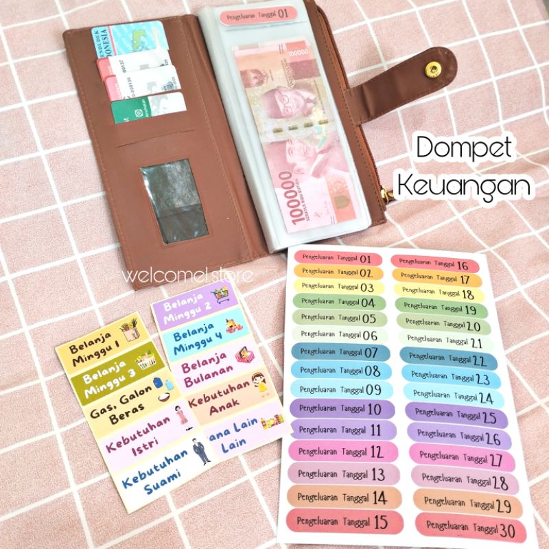 Jual DOMPET DISIPLIN / DOMPET KEUANGAN FREE STIKER | Shopee Indonesia