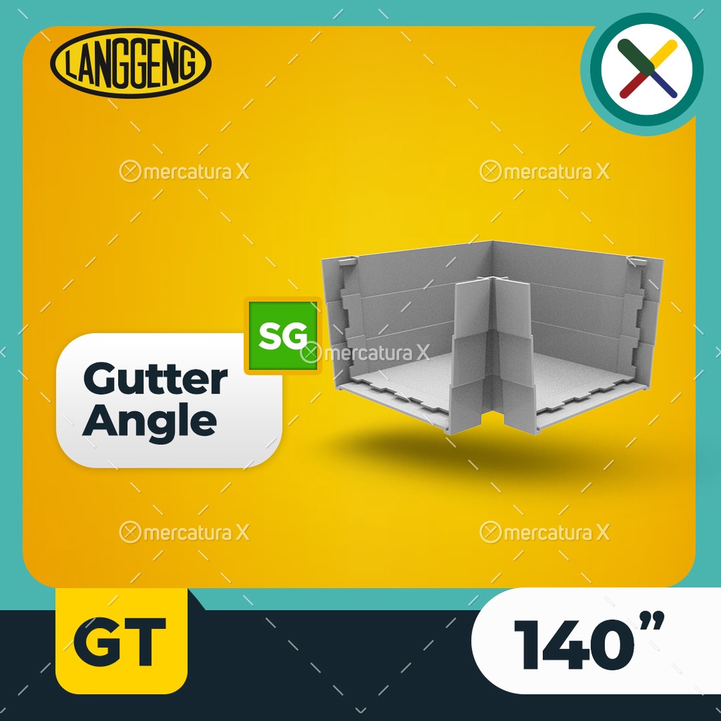 Jual Belokan Talang Air Gutter Angle SG - GT 140" - Fitting PVC ...
