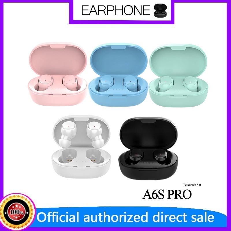 Jual TWS Macaron Earphone Bluetooth Wireless Earbuds Wireless Noise ...