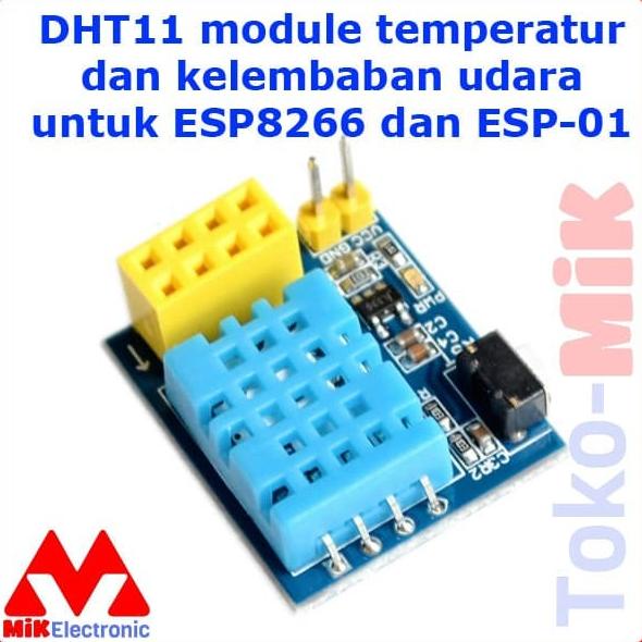 Jual ESP-01 DHT11 Modul Sensor Temperatur Kelembaban untuk ESP8266 ...