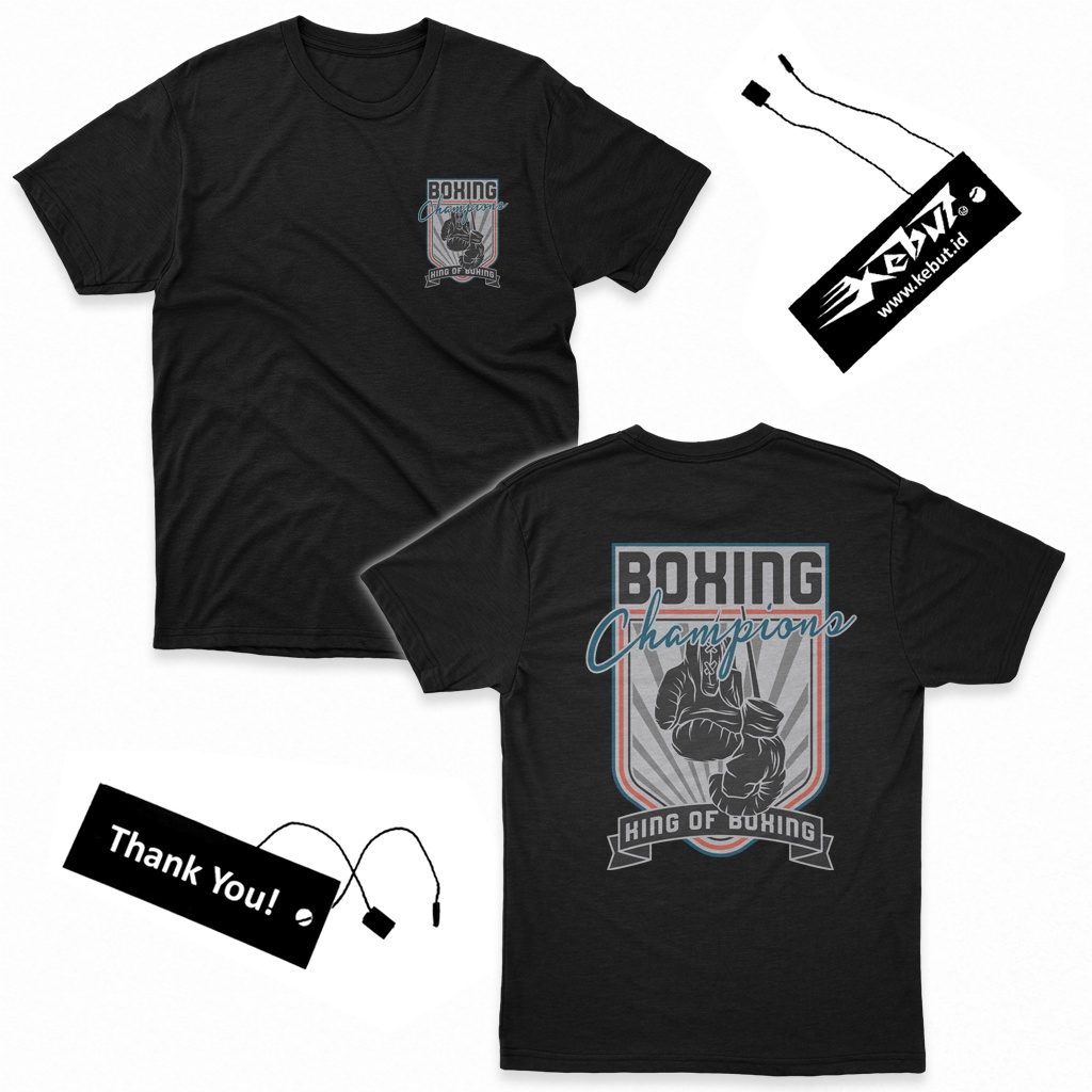 Jual Boxing Champions - Kaos Tema Boxing - Posisi Desain Sablon Depan ...