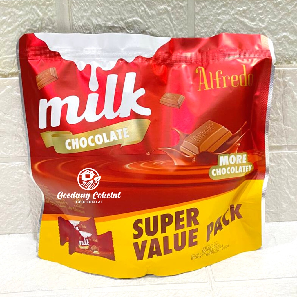 Jual Alfredo Milk More Chocolate Super Value Pack Kemasan Bag 180 gram ...