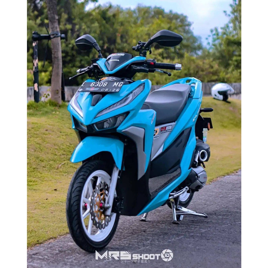 Jual Spion Motor Click Klik MHA Thai Kaca Besar Motif Garis Thailand ...