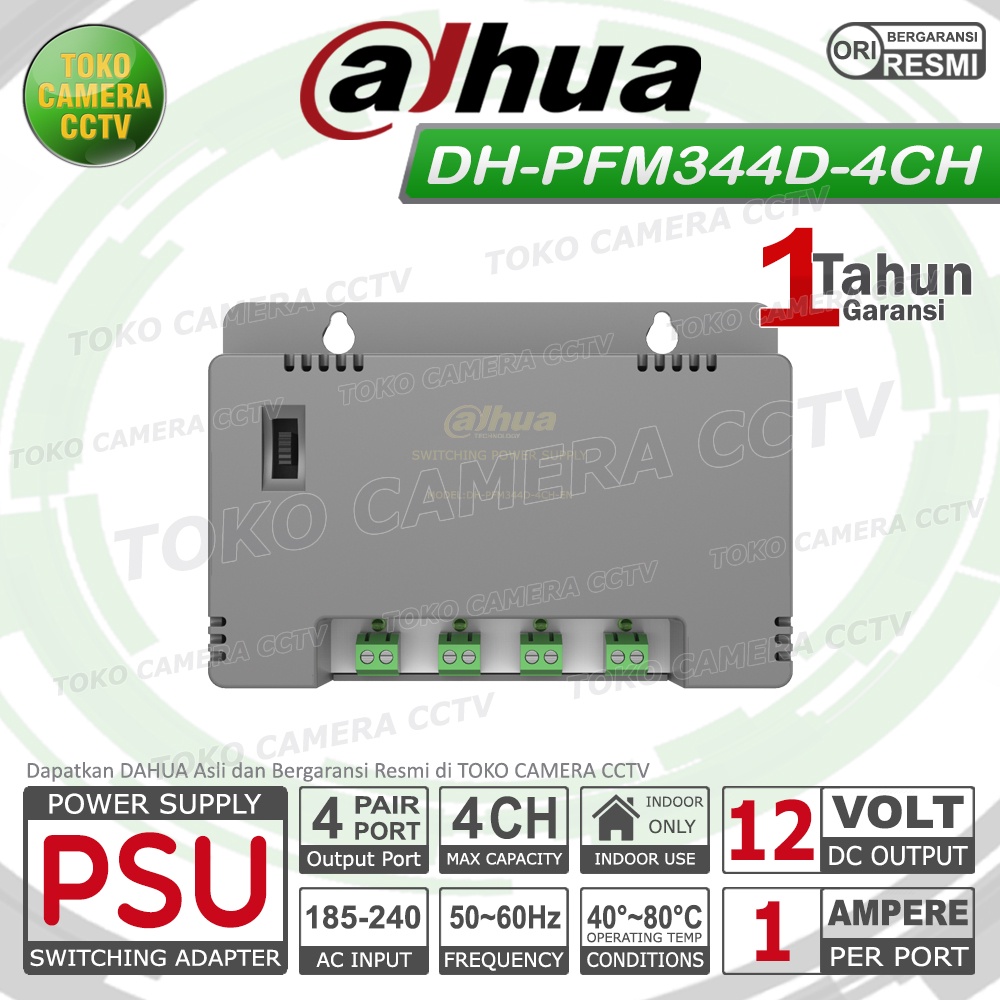 Jual POWER SUPPLY DAHUA 4 KAMERA PSU ADAPTOR CCTV 4CH 4 PORT | Shopee ...