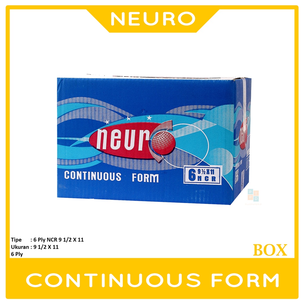 Jual NEURO - Continous Form 91/2 x 11 6 Ply ( K6 ) Ncr - Box | Shopee ...