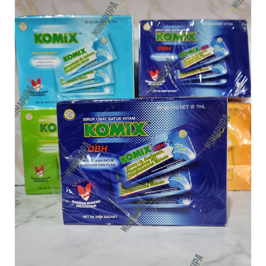Jual Komix Herbal Adult 1 Box isi 30 Sachet (OBH / Jahe /Jeruk Nipis ...