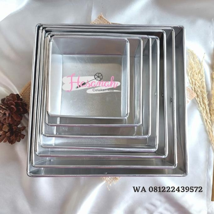 Jual Loyang Kue Bolu / Kue Tart Kotak Bahan Alumunium Ukuran 22 cm ...