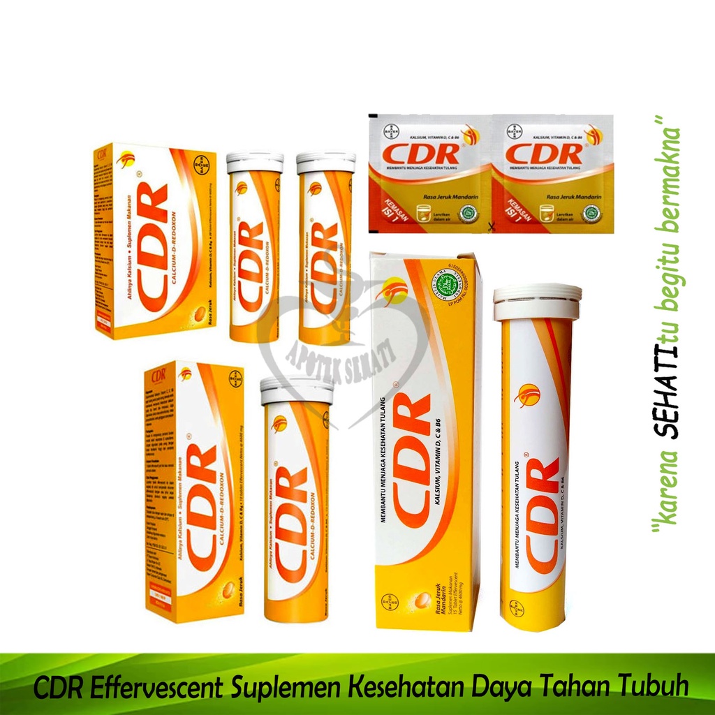Jual CDR EFFERVESCENT VITAMIN'10S TULANG SUPLEMEN KALSIUM | Shopee ...