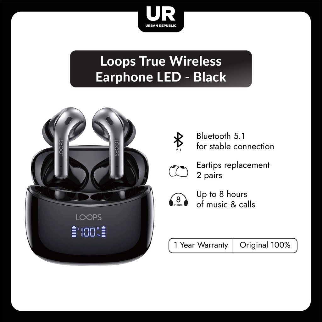 Jual Loops True Wireless Earphone LED | Shopee Indonesia