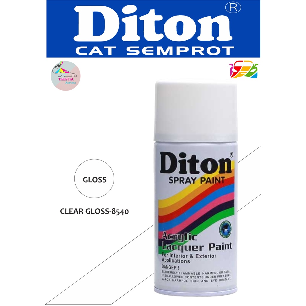 Jual PILOX CAT SEMPROT DITON CLEAR GLOSS-8540 300CC | Shopee Indonesia